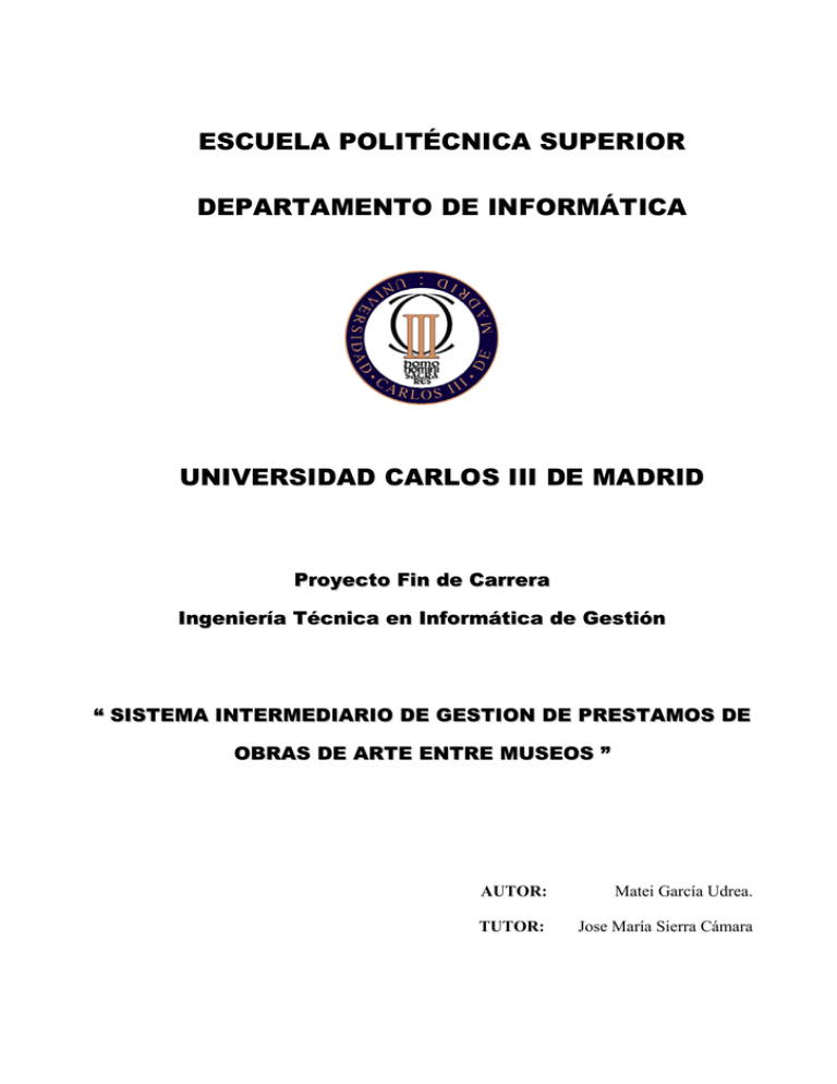 escuela politécnica superior departamento de informática