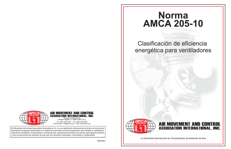 Norma AMCA 205-10