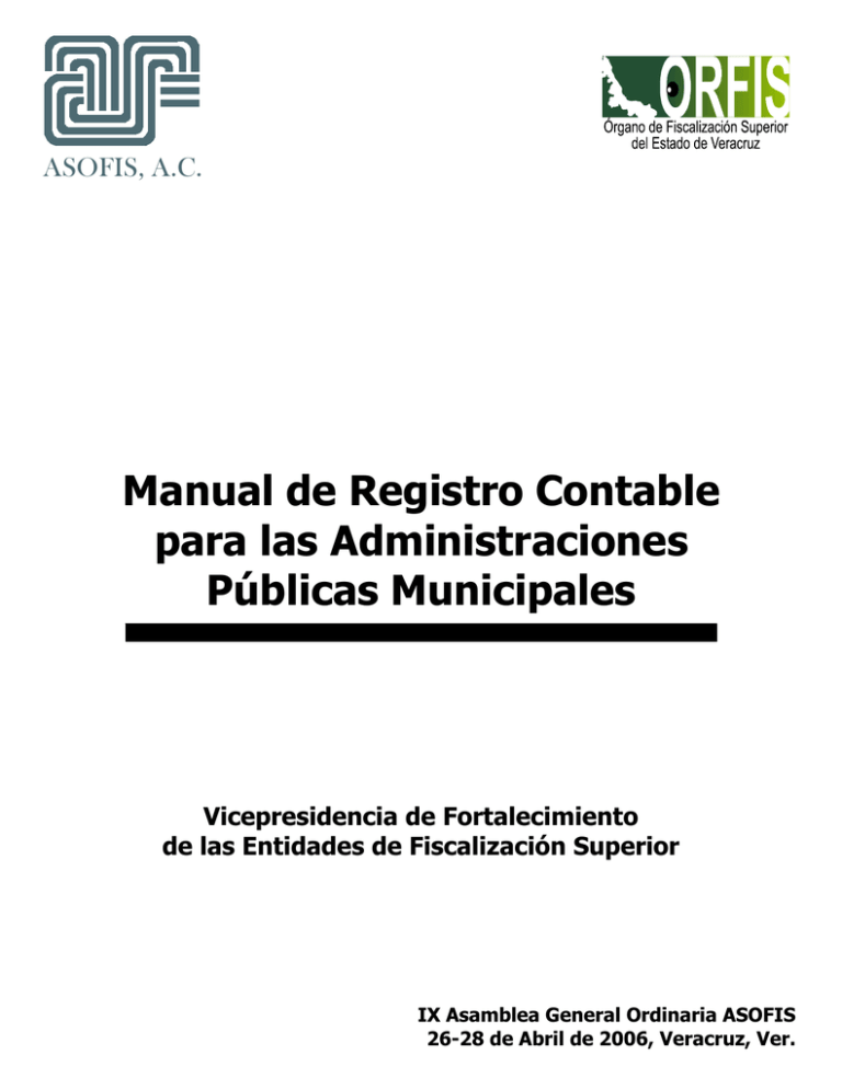 Manual de registro contable para las administraciones