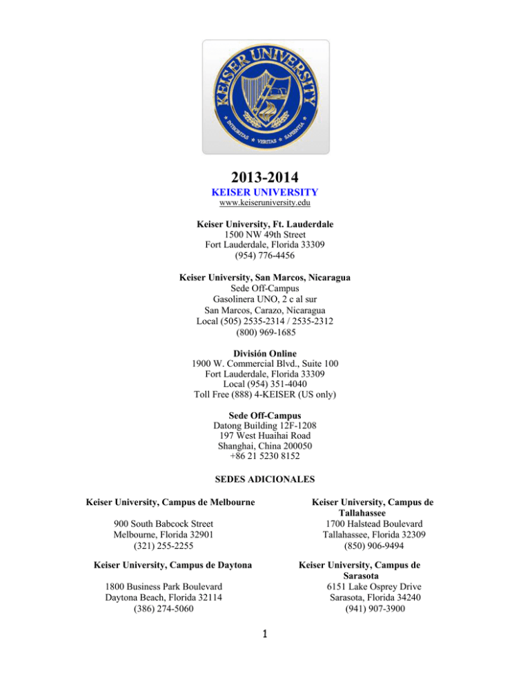Keiser University Master Book List 2015