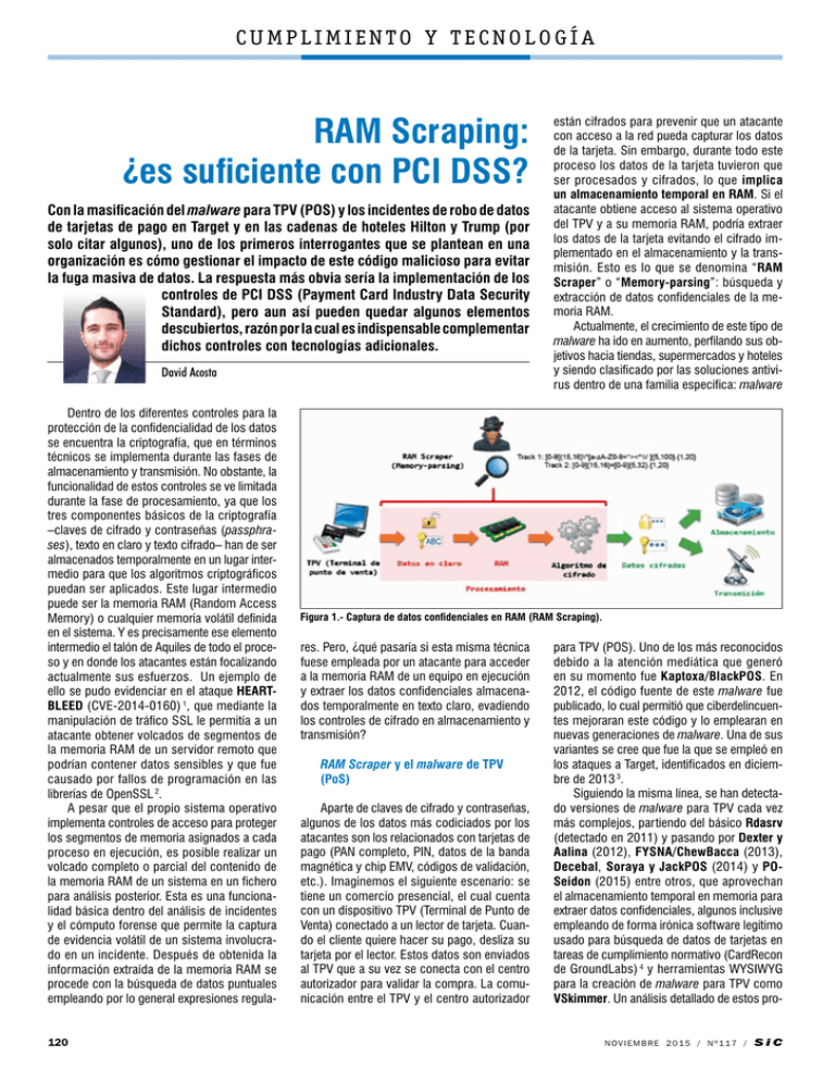 RAM Scraping: ¿es suficiente con PCI DSS?
