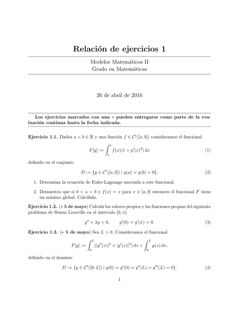 Relación de ejercicios 1