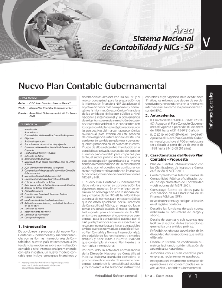 Nuevo Plan Contable Gubernamental