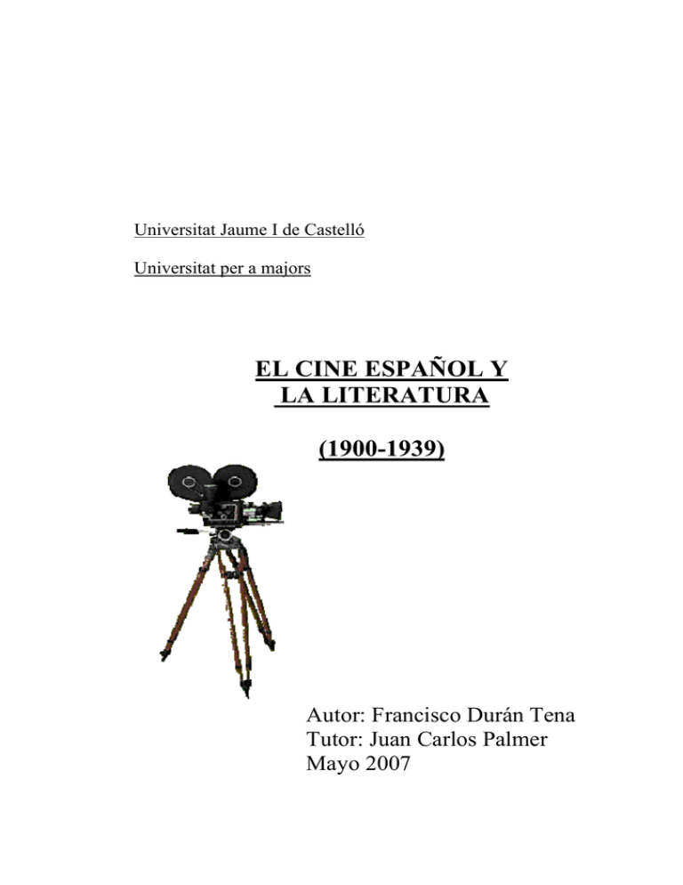 El Cine Español y La Literatura