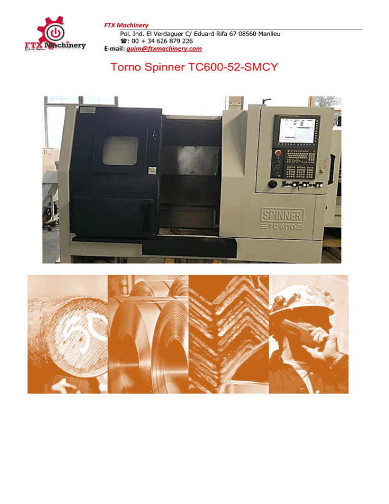 Torno Spinner TC600-52-SMCY