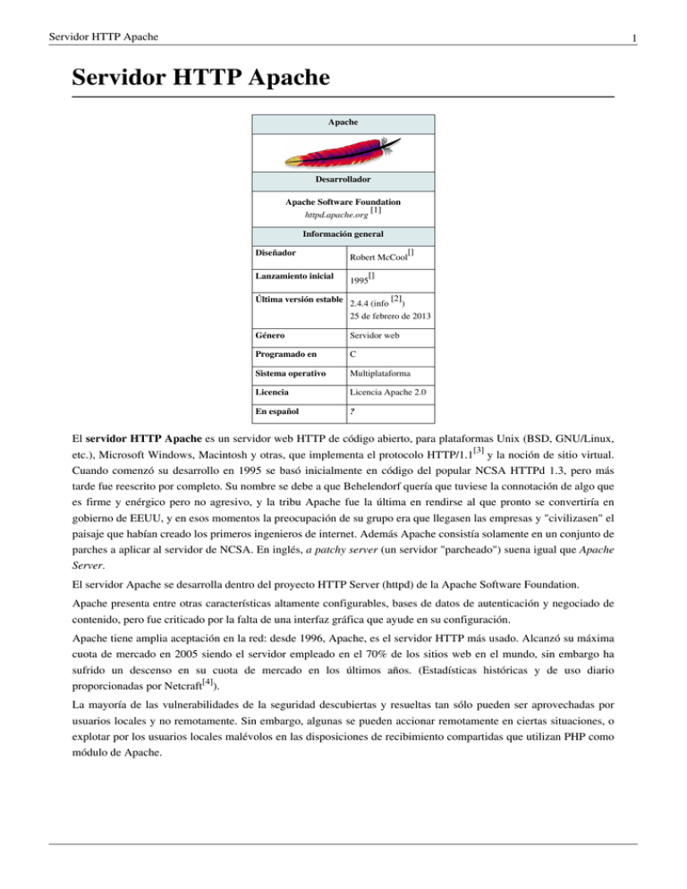 Servidor HTTP Apache - Discover. Share. Present