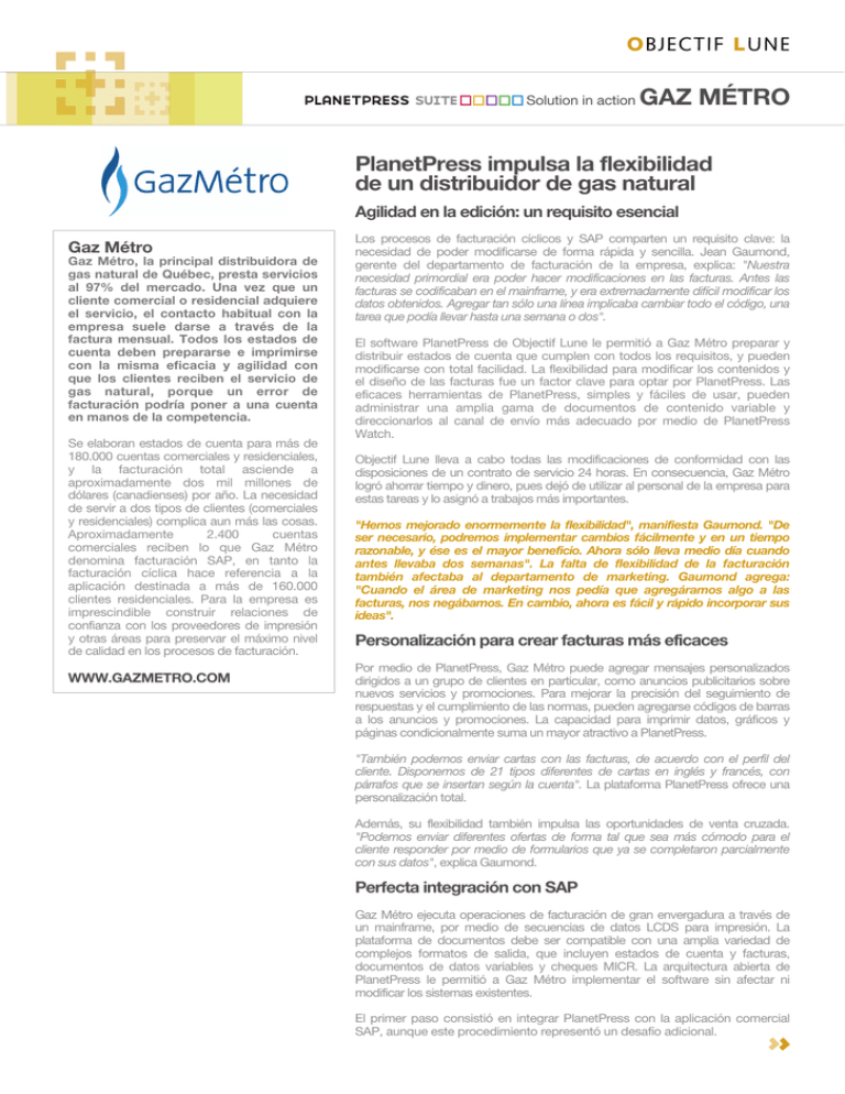 Case Study - PlanetPress Suite