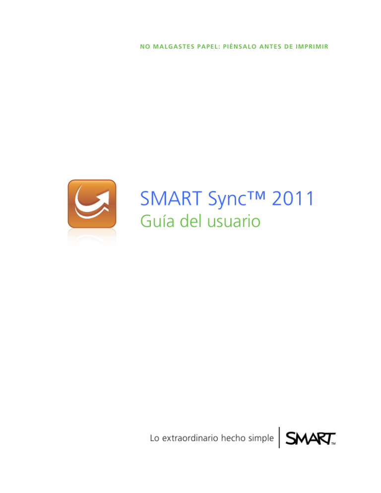 SMART Sync 2011 user`s guide