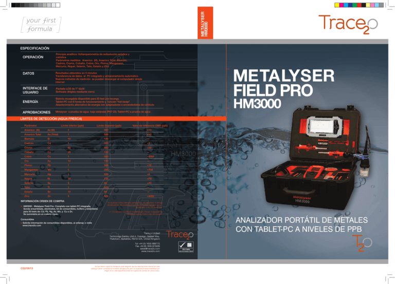 Metalyser Field Pro HM3000