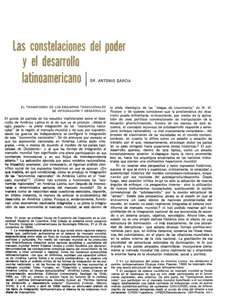 Las constelaciones del poder y el desarrollo