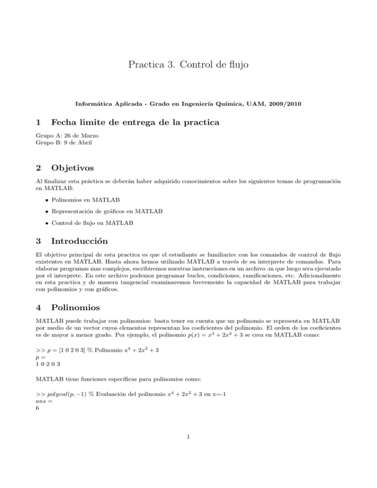Practica 3. Control de flujo