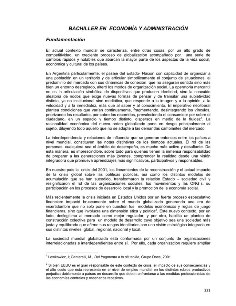 Economía y Administración