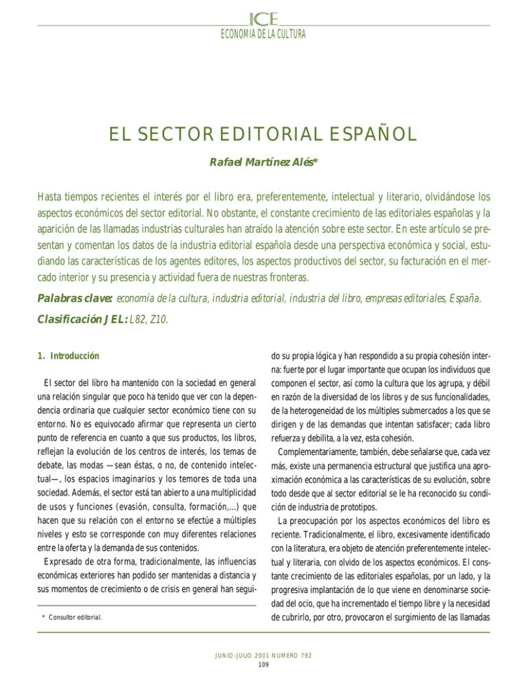 el sector editorial español