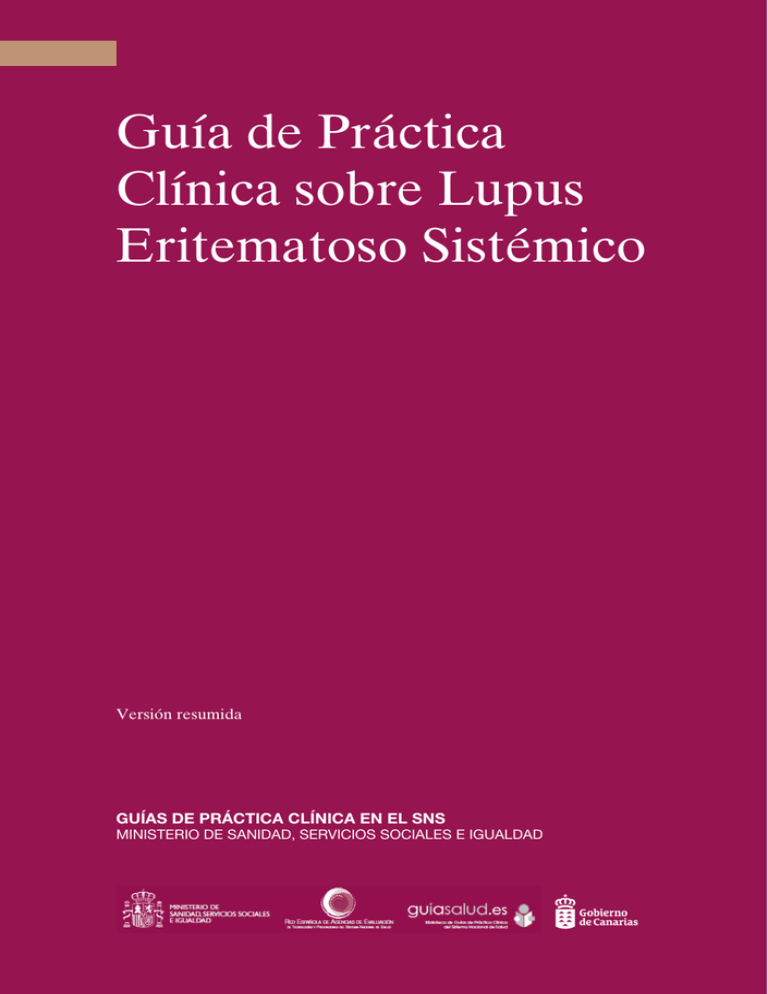 Guía De Práctica Clínica Sobre Lupus Eritematoso