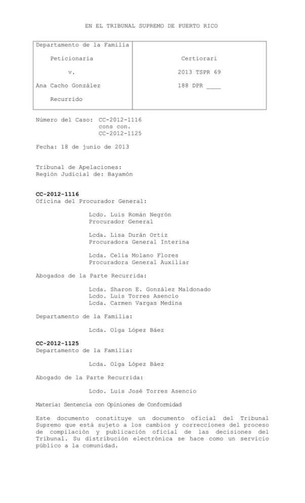 Sentencia con Opiniones Concurrentes