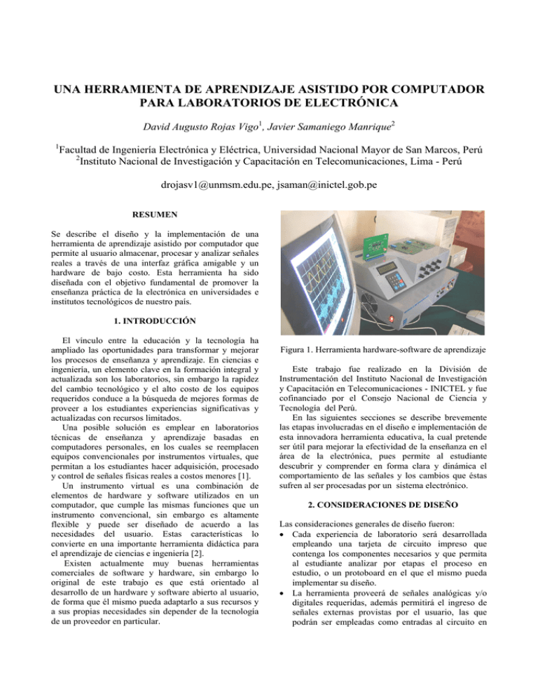 una herramienta de aprendizaje asistido por computador para