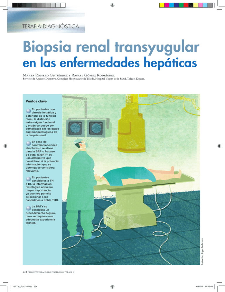 Biopsia renal transyugular
