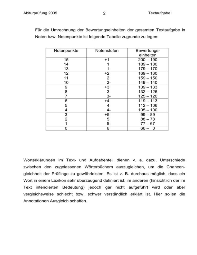 2 F r Die Umrechnung Der Bewertungseinheiten Der Gesamten