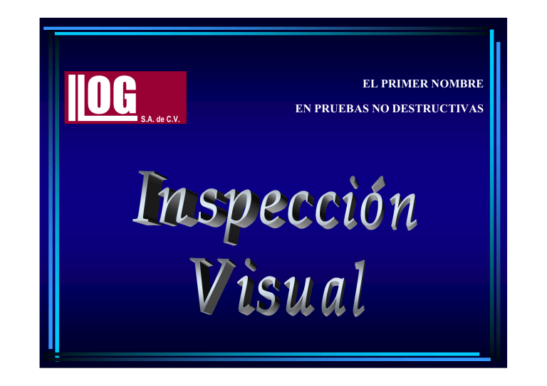 Inspeccion visual laminillas