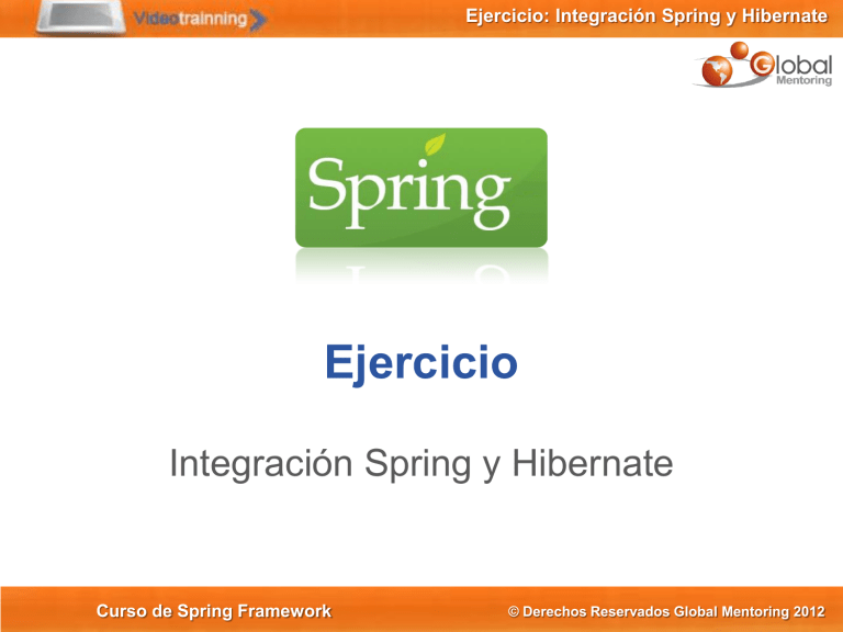 Integración Spring y Hibernate