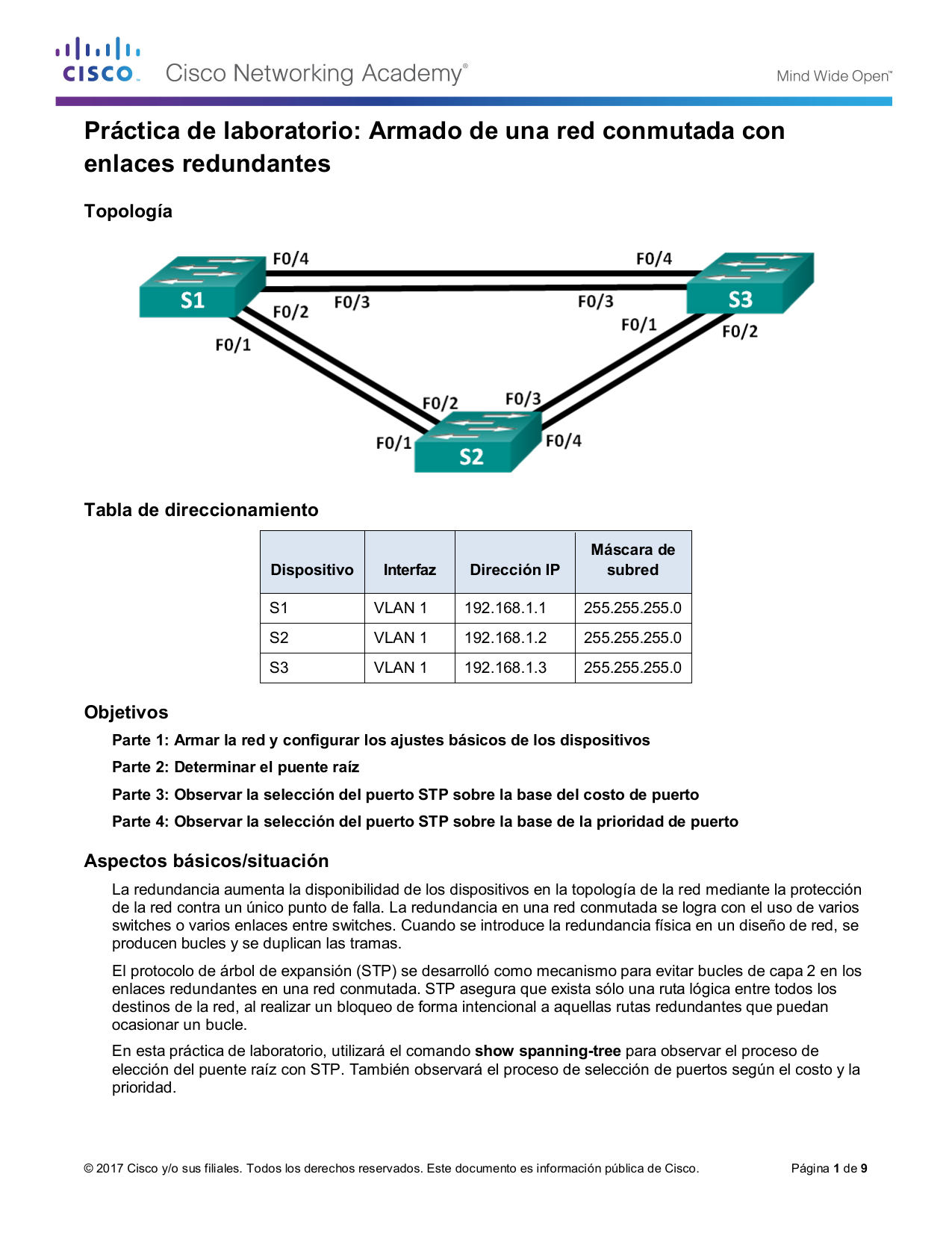 3.1.2.12 Lab - Building a Switched Network with Redundant Links