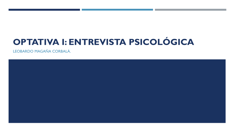 Entrevista Psicologica