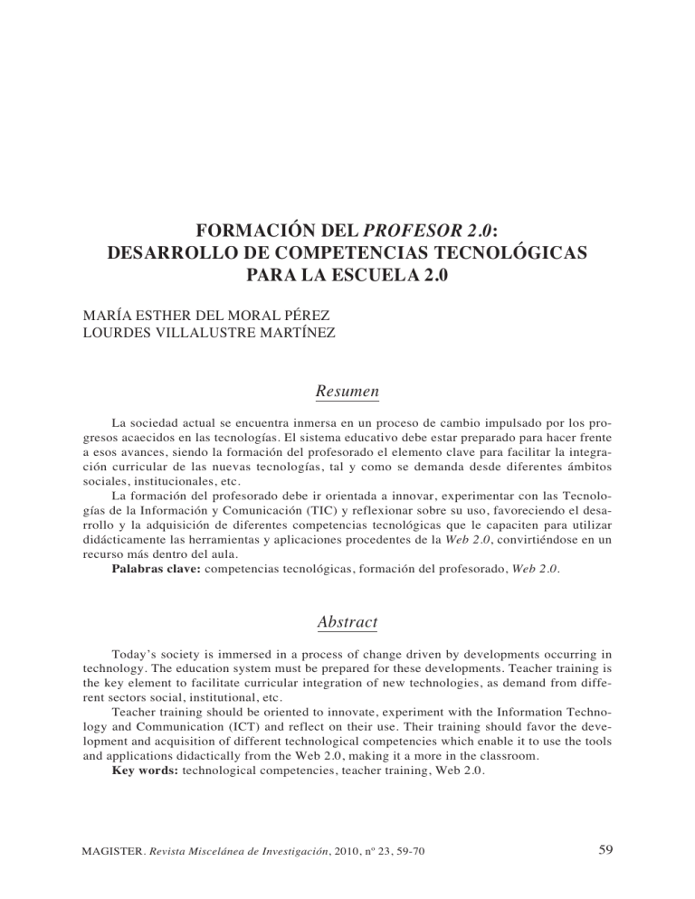 Formación del profesor 2.0