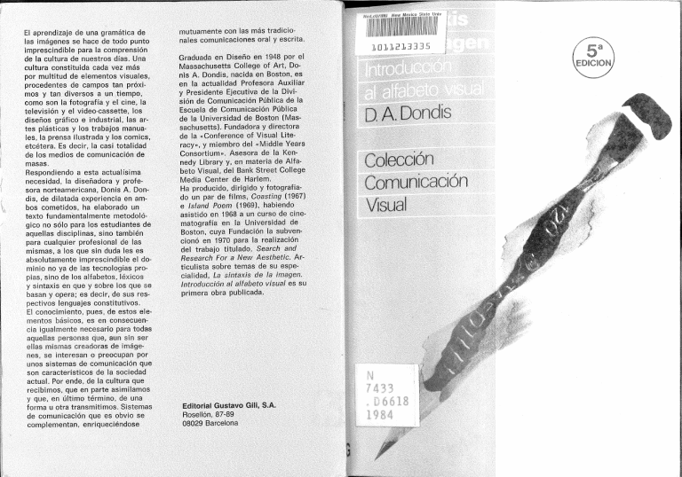 Dondis. La sintaxis de la imagen.