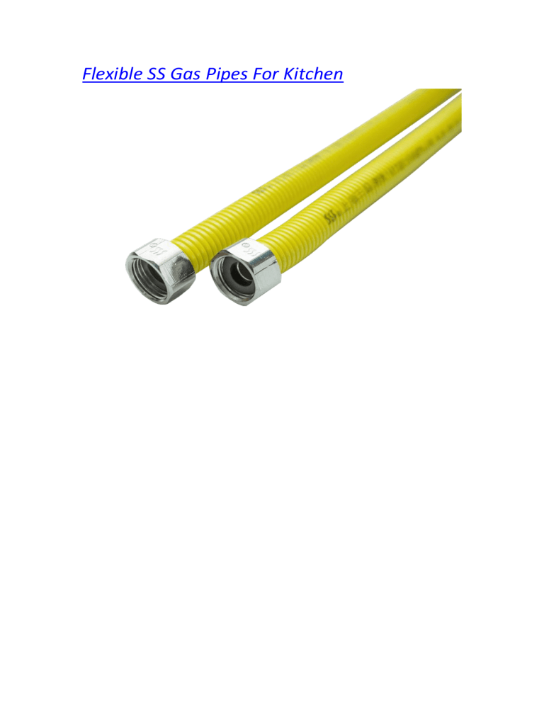 Flexible SS Gas Pipes For Kitchen