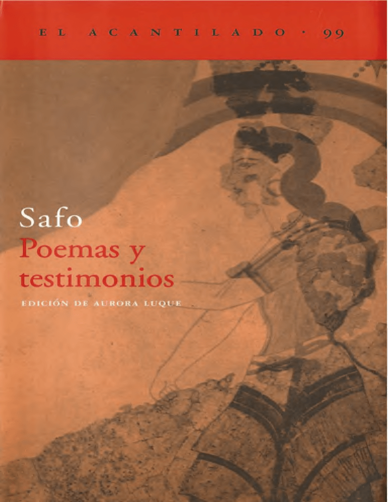 Safo - Poemas y testimonios