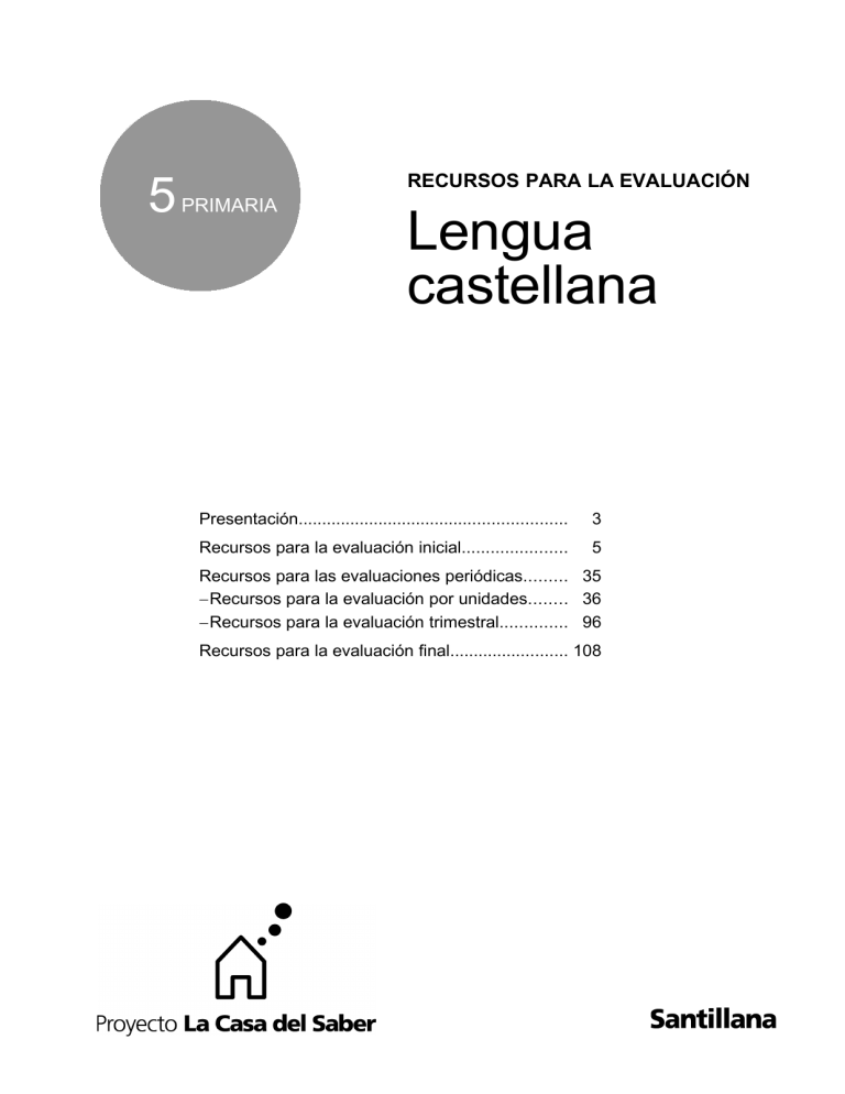 Recursos para la evaluacion