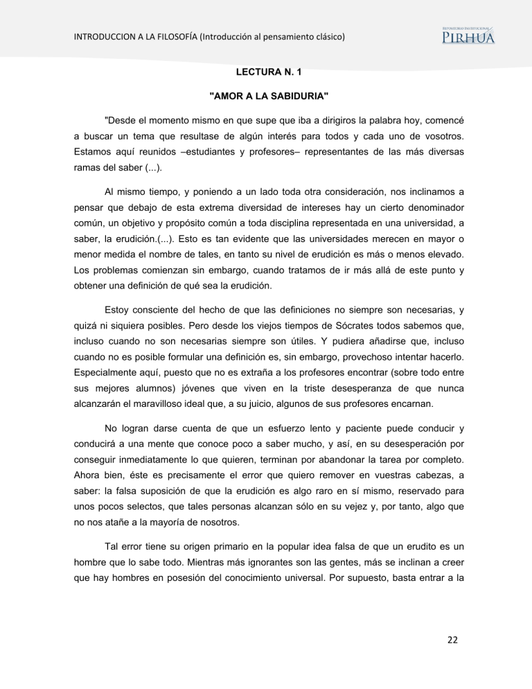 AMOR LA LA FILOSOFIA