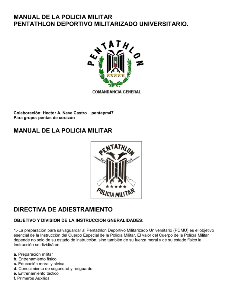 Manual Policía Militar PDMU