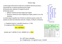 Antena Yagi: Diseño, Cálculo y Dimensiones