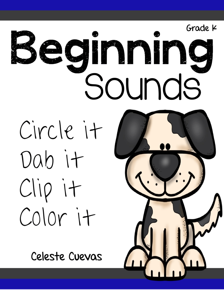 Beginning Sounds Freebie worksheets 2020