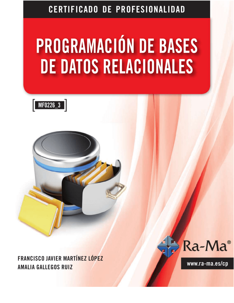 Programación de Bases de Datos Relacionales - Francisco Javier Martínes López
