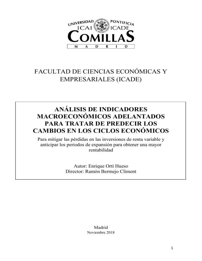 Análisis de indicadores macroeconómicos