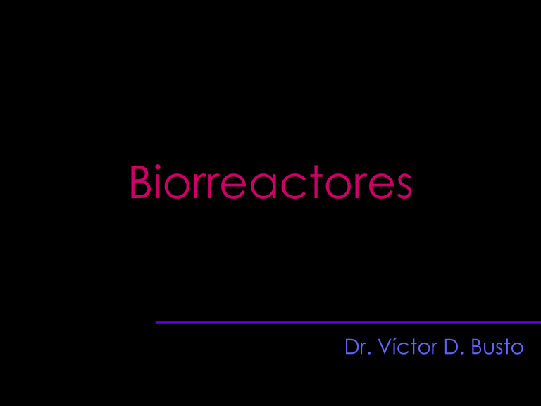 Biorreactores - Tecnología de las Fermentaciones 2016