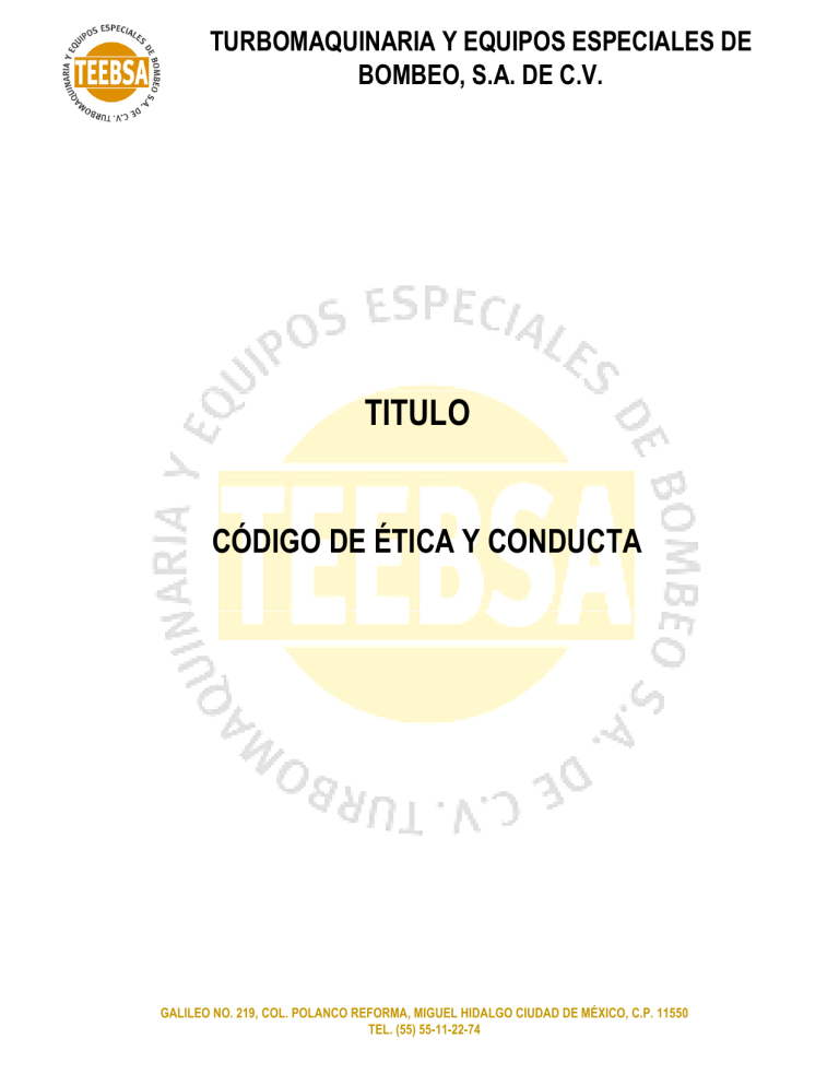 CODIGO DE ETICA Y CONDUCTA completo