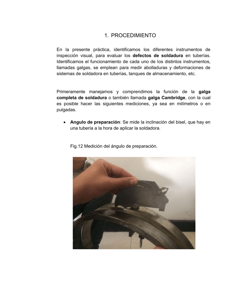 Inspección Visual de Soldaduras: Galgas y Procedimientos
