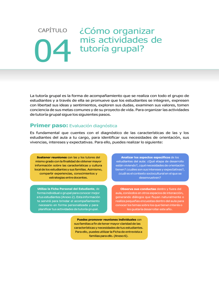 actividades tutoria 5TO GRADO