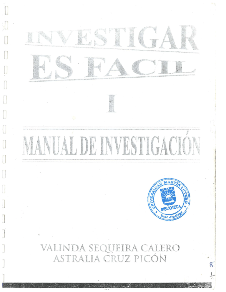 INVESTIGAR ES FÁCIL