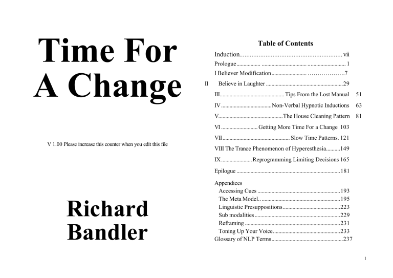 Bandler Richard - Time For A Change [pnl]