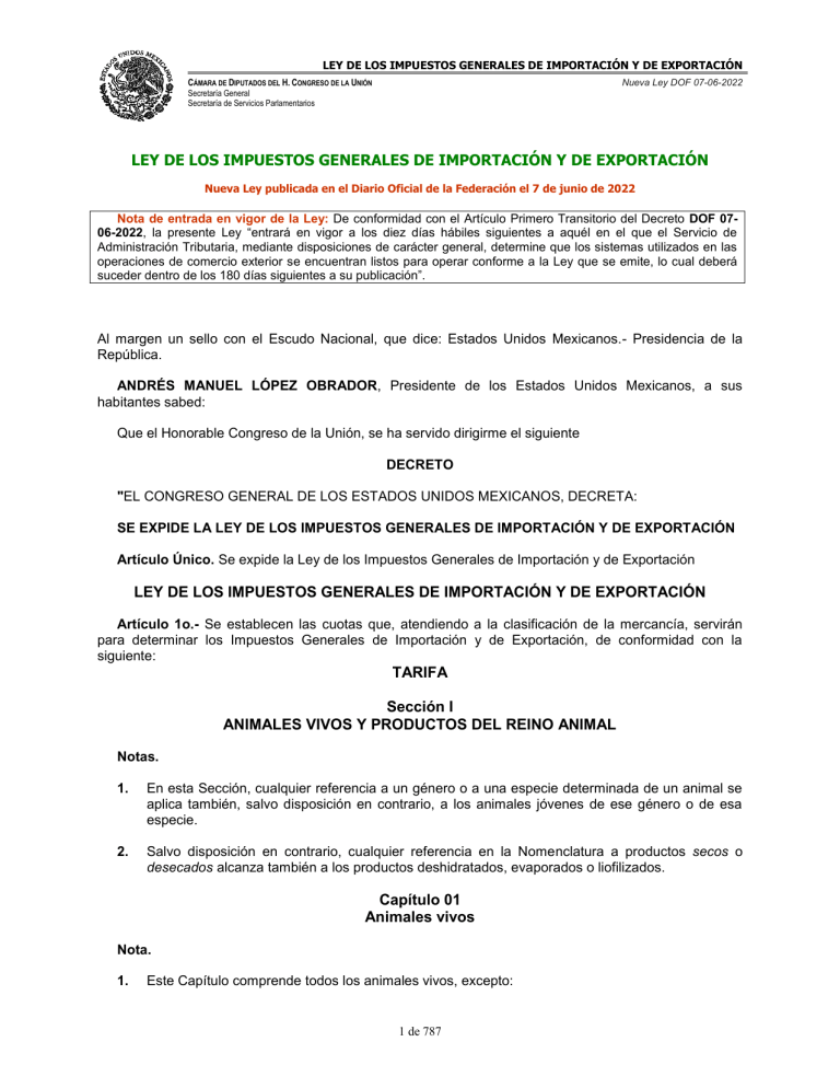 LIGIE 2022 - ULTIMA ACTUALIZACIÓN JUNIO 2022