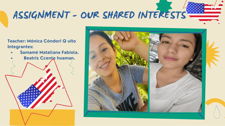 Assignment - Our shared interests fabi y bea