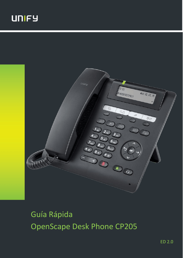 Guía Rápida OpenScape Desk Phone CP205: Funciones y Códigos