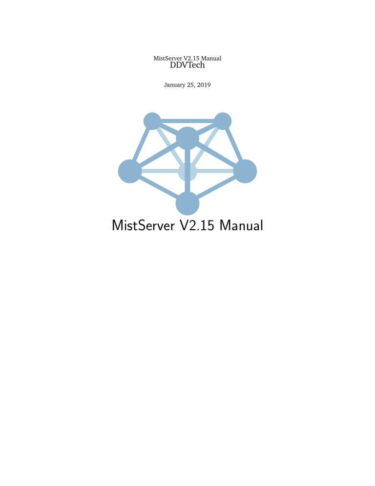 MistServer Manual 2.15