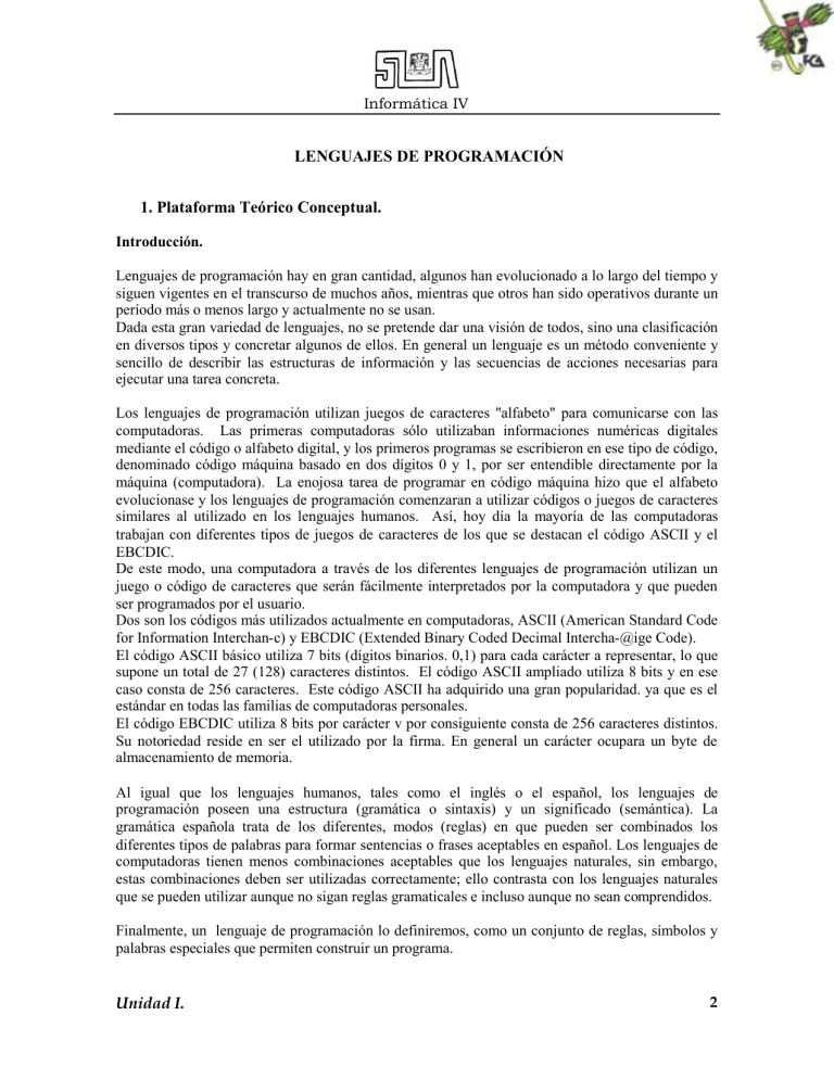 01. Lenguajes de programación autor Virtuniversidad