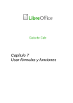 Guía de Calc: Fórmulas y Funciones en LibreOffice