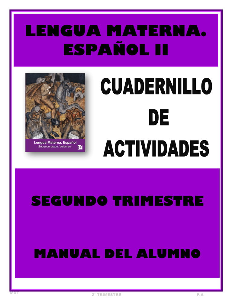 2° ESPAÑOL 2T - ALUMNO